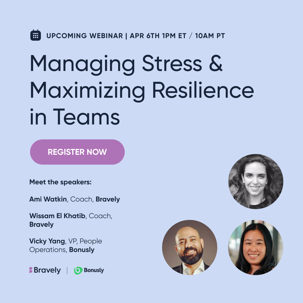 Upcoming Webinar: Managing Stress and Maximizing Resilience in Teams